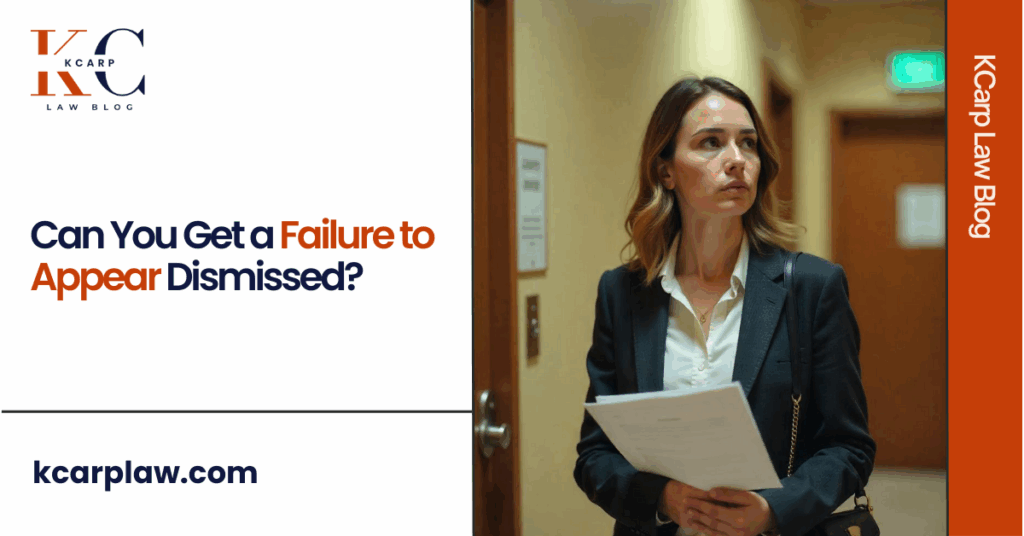 Can You Get a Failure to Appear Dismissed? - KCarp Law Blog